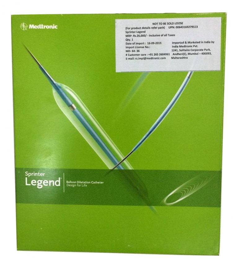 Sprinter Legend PTCA Balloon By Medtronic in India - Surgimedex.in