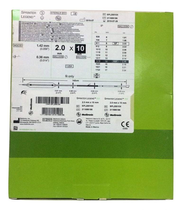 Sprinter Legend PTCA Balloon By Medtronic in India - Surgimedex.in