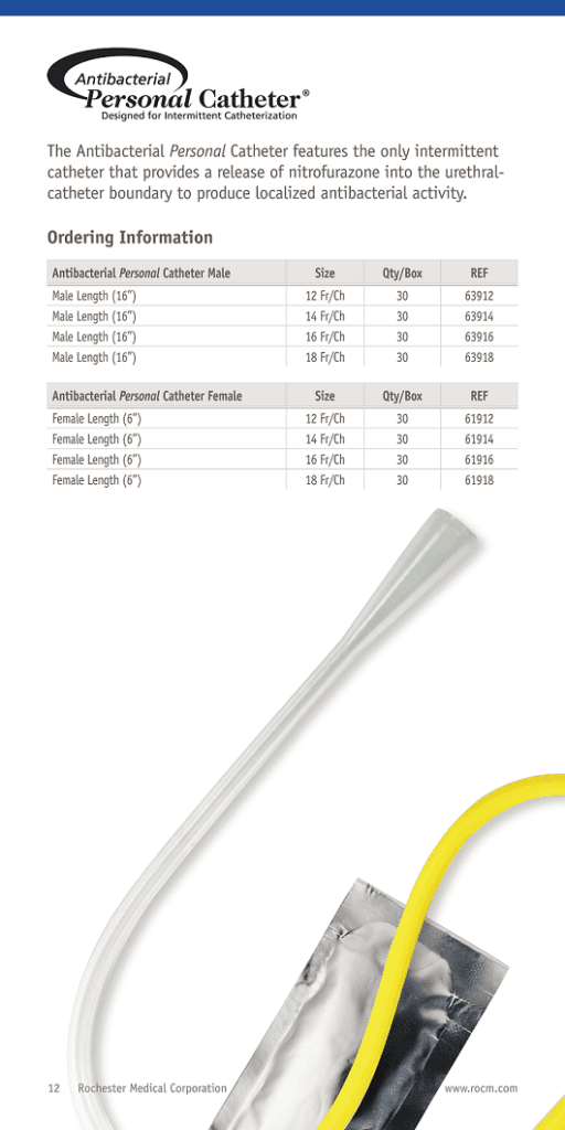 Antibacterial Silicone CIC Catheter - Male (NFT Coated) - Surgimedex.in