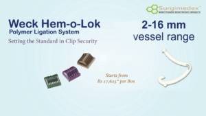 Hem-o-lok Polymer Ligating Clip by Weck Teleflex in India